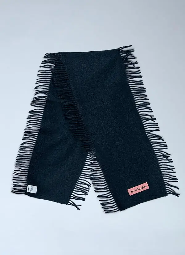 Acne Studios Fringe Wool Scarf