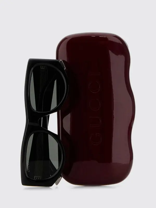 Gucci Rounded-frame Sunglasses In Acetate With Lettering Logo