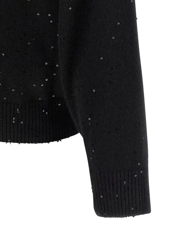 Brunello Cucinelli Diamante' Sweater - Black