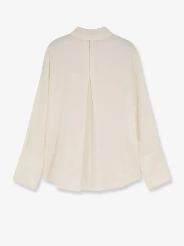 Max Mara Stretch Silk Shirt - Cream