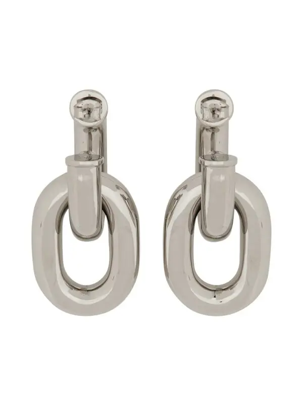 Rabanne Orecchini Doppio Cerchio Xl Link
