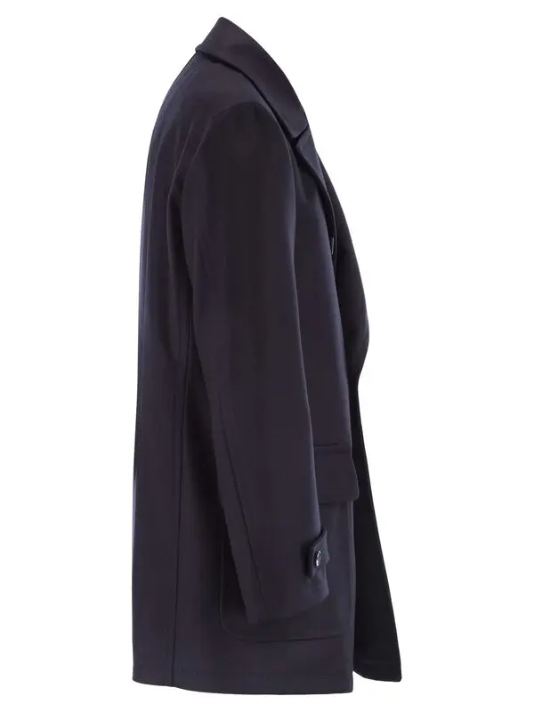 Tagliatore Lawrence Double-breasted Coat In Virgin Wool