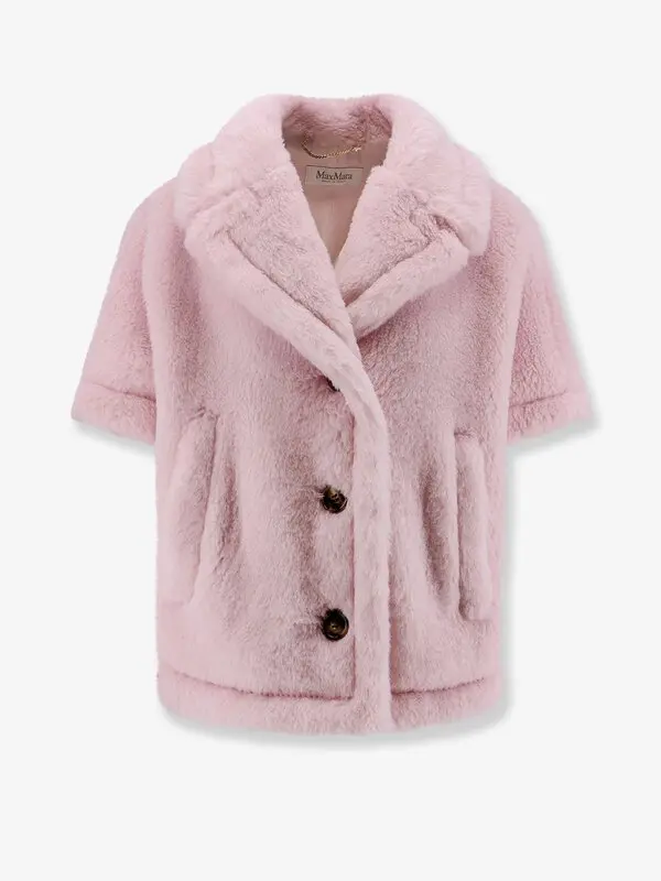 Max Mara Mxacorvino1 Alpaca And Virgin Wool Fur Cape - Multicolor
