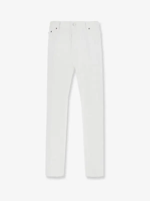 Celine Boyfriend Cotton Trousers - Multicolor