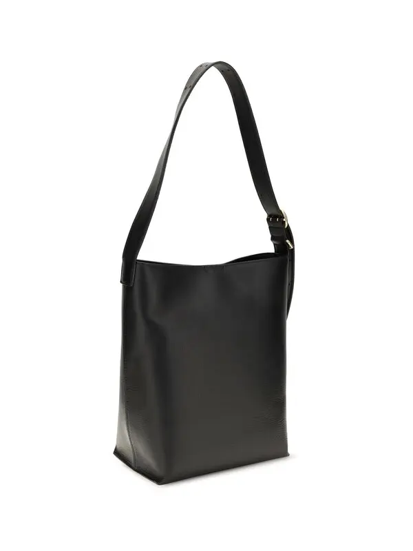JIL SANDER Cannolo Leather Shoulder Bag