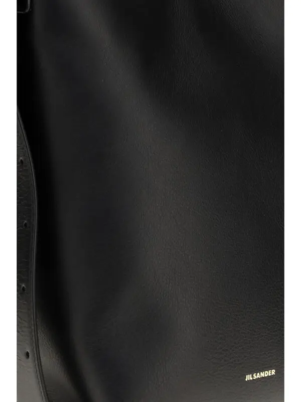 JIL SANDER Cannolo Leather Shoulder Bag