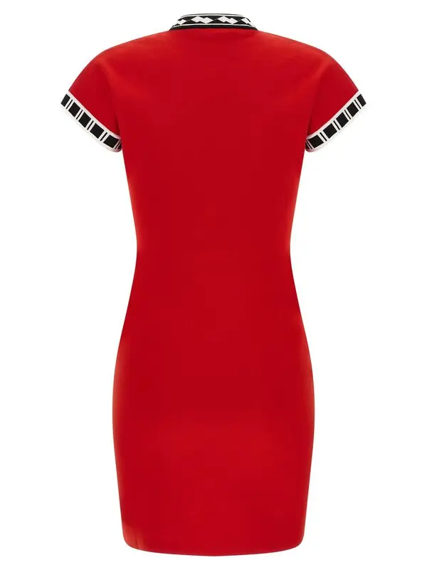 Versace Logo Dress - Red