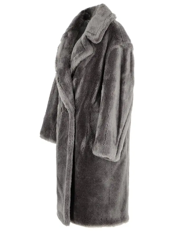 STAND STUDIO Biba' Grey Wool Coat - Gray