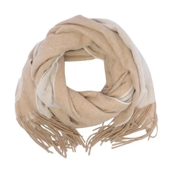 GANNI Fringed Wool Scarf