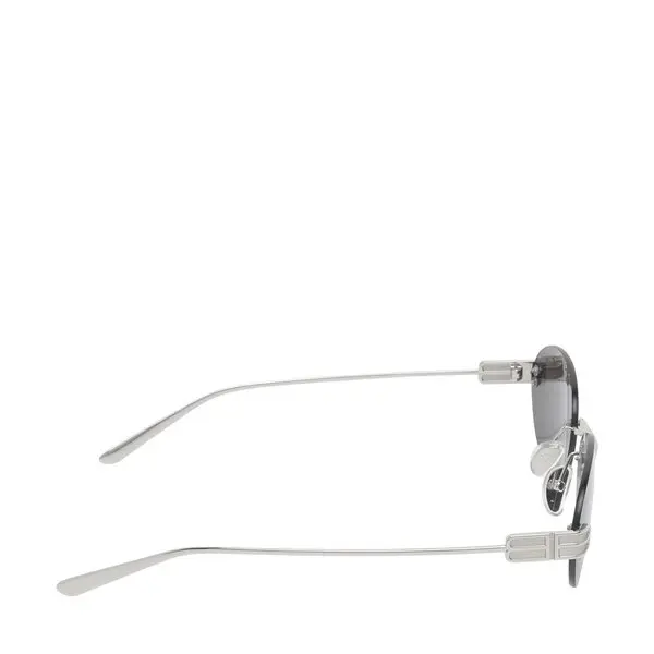 Balenciaga Gossip Oval Sunglasses - Silver
