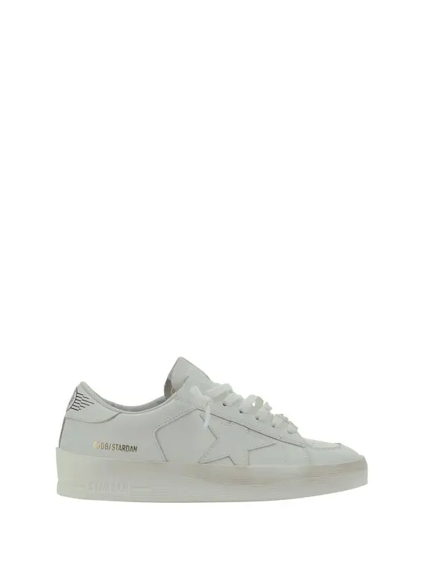 GOLDEN GOOSE Stardan Leather Sneakers - White