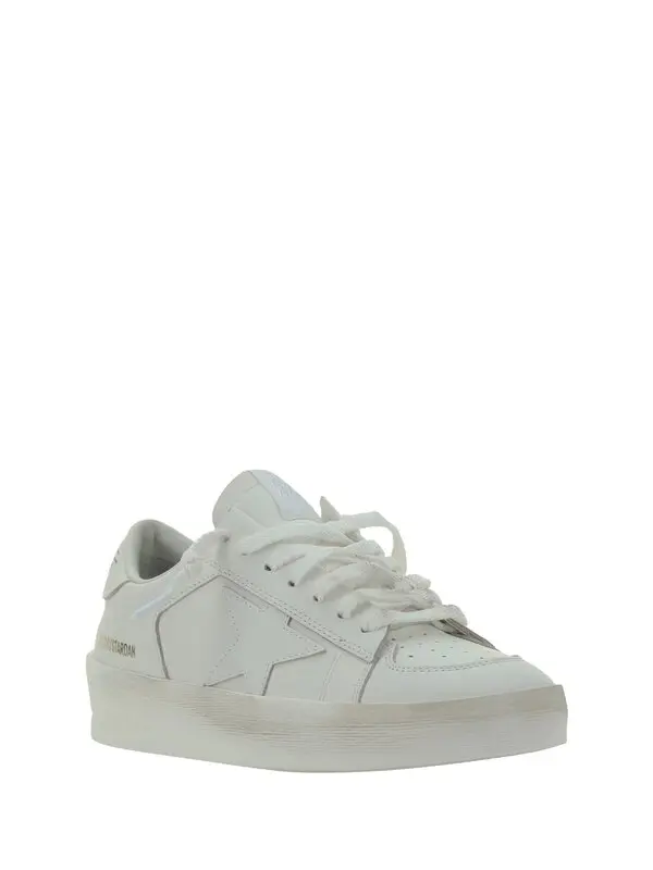 GOLDEN GOOSE Stardan Leather Sneakers - White