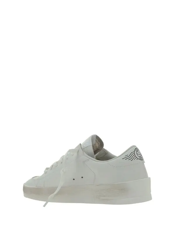GOLDEN GOOSE Stardan Leather Sneakers - White