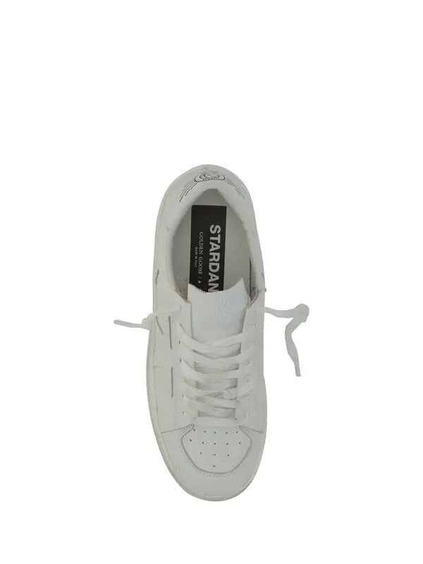GOLDEN GOOSE Stardan Leather Sneakers - White