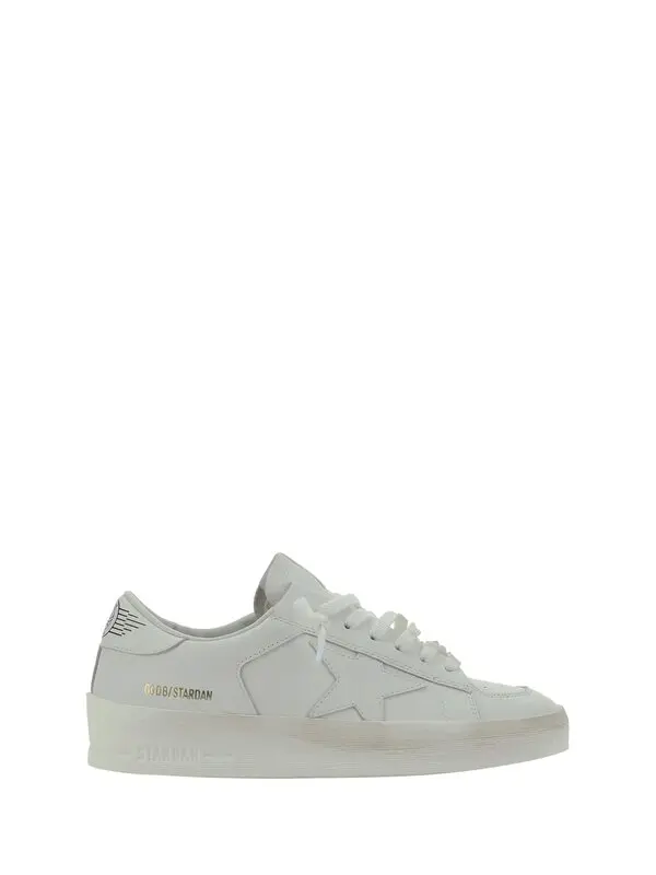 GOLDEN GOOSE Stardan Leather Sneakers - White