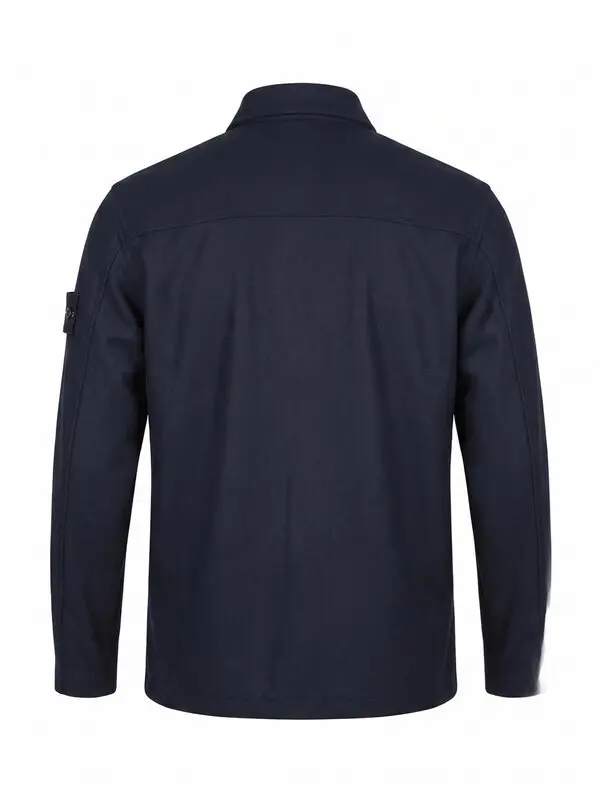 Stone Island Wool Nylon Flannel_s.i. Ghost Shirt - Multicolor