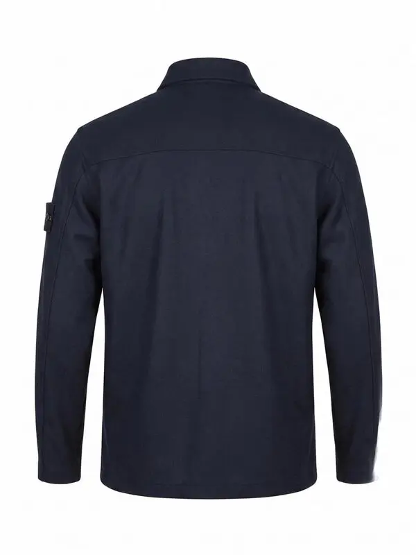 Stone Island Wool Nylon Flannel_s.i. Ghost Shirt - Multicolor