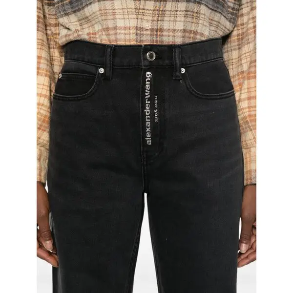 Alexander Wang Denim Wide-leg Jeans - Black