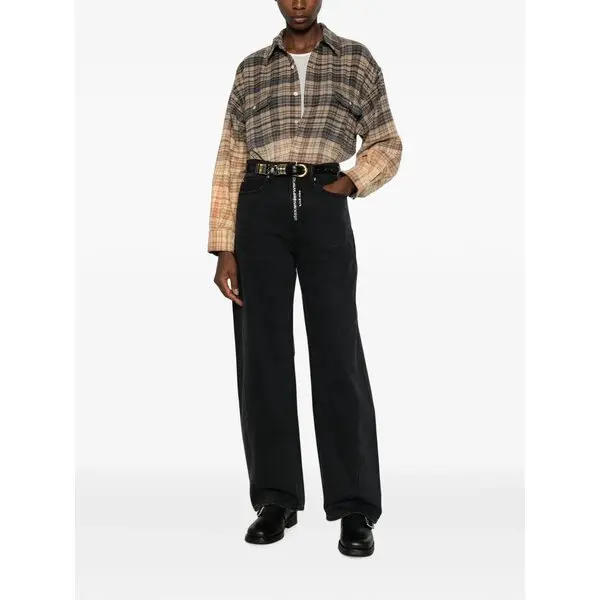 Alexander Wang Denim Wide-leg Jeans - Black