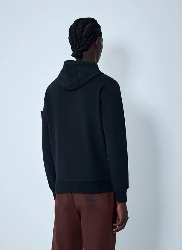 Stone Island Compass Patch Hooded Sweatshirt