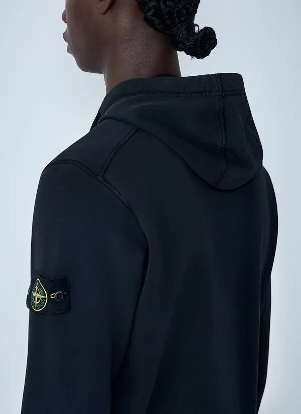 Stone Island Compass Patch Hooded Sweatshirt
