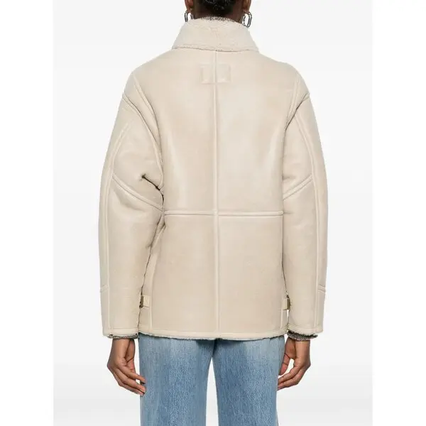 Isabel Marant Étoile Leather Jacket - Cream
