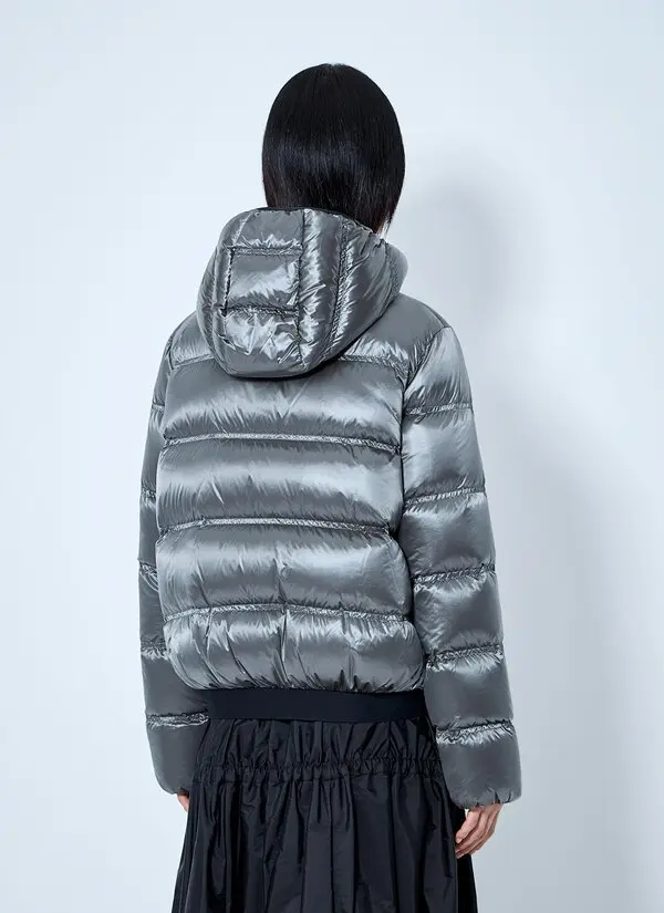Moncler Sensation Short Down Jacket - Gray