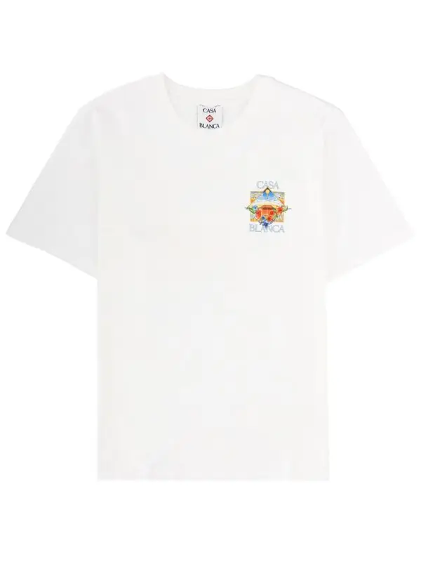 Casablanca T-shirt With Print - White