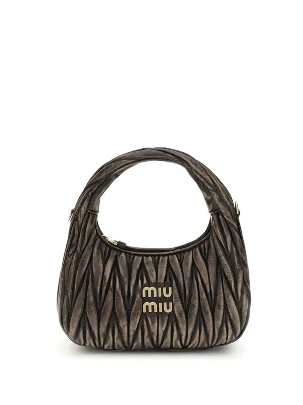 Miu Miu Wander Handbag In Quilted Leather