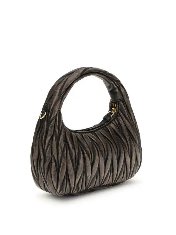Miu Miu Wander Handbag In Quilted Leather