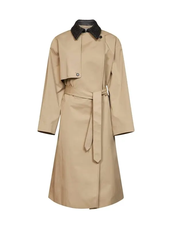 Bottega Veneta Lightweight Waterproof Cotton Trench Coat - Multicolor