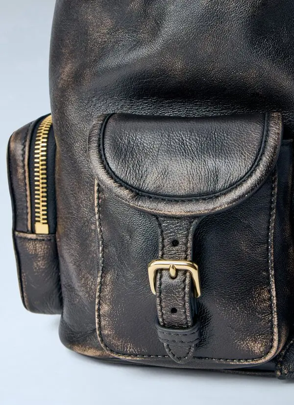 Miu Miu Leather Backpack - Multicolor