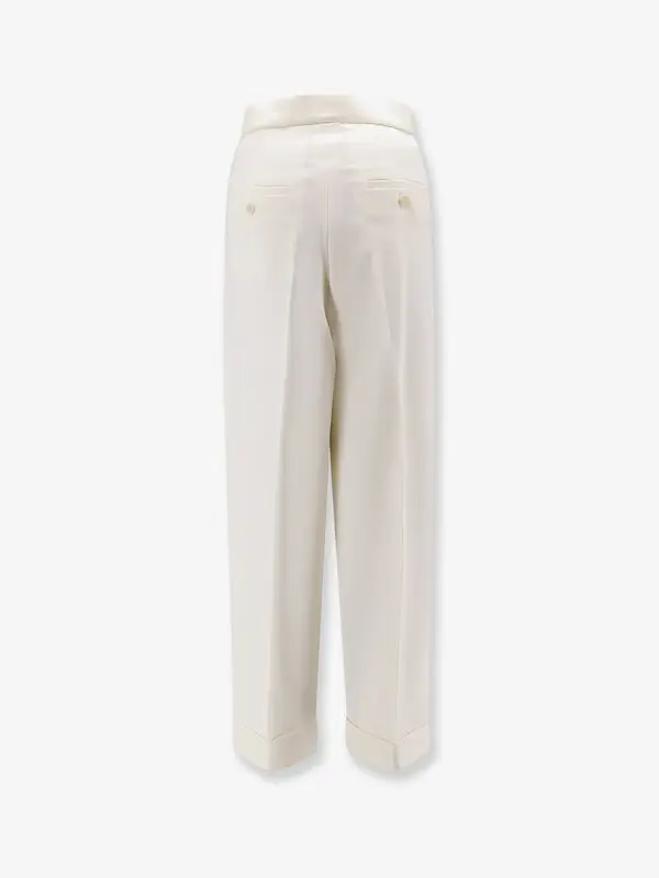 Max Mara Virgin Wool Wide Leg Trousers