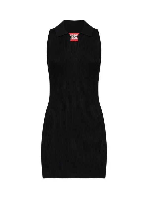 DIESEL® Ribbed Knit Mini Dress - Multicolor