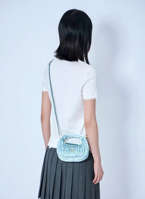 Miu Miu Wander Matelassé Satin Mini Bag