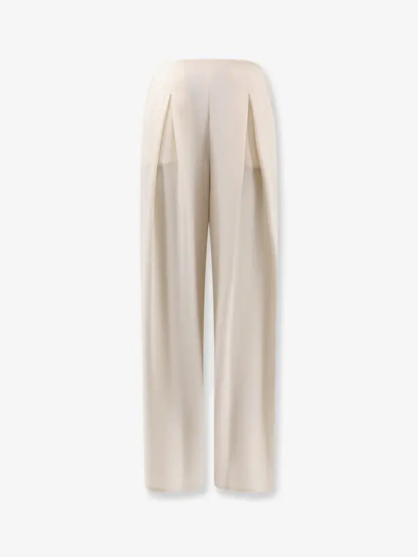 Max Mara Silk Trousers - Cream