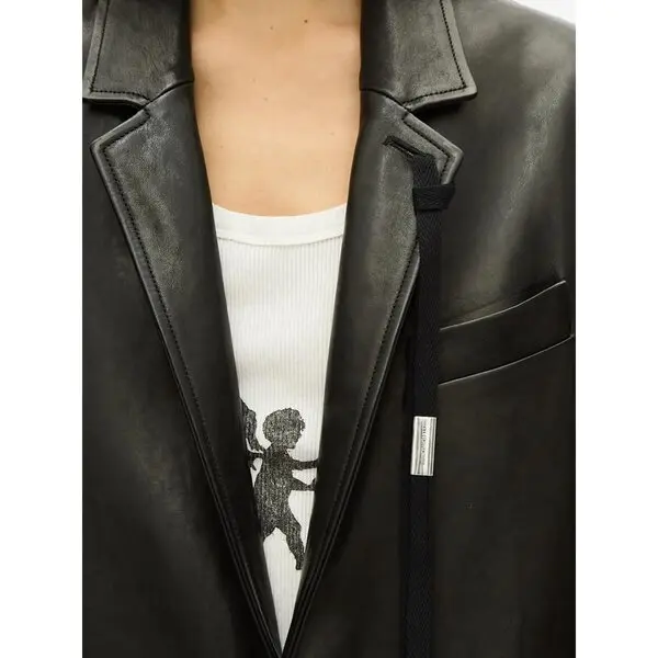 ANN DEMEULEMEESTER Leather Coat