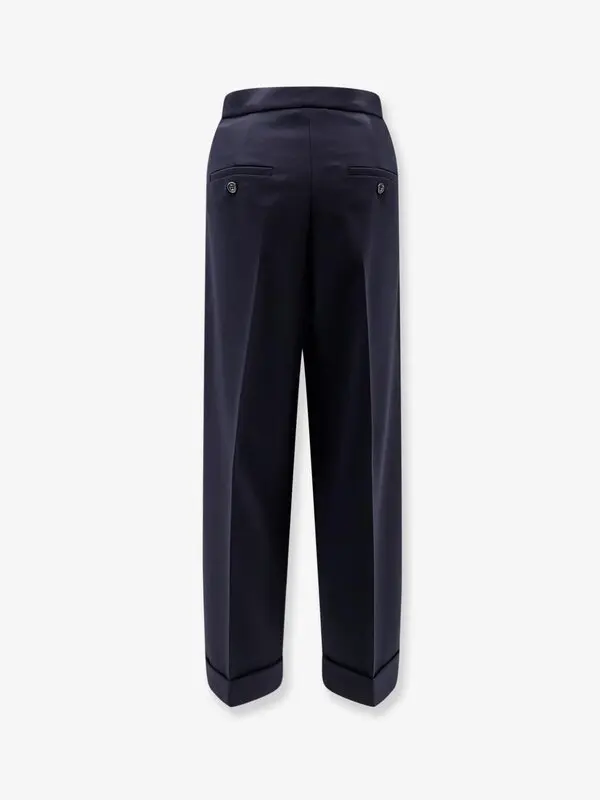 Max Mara Virgin Wool Trousers - Multicolor