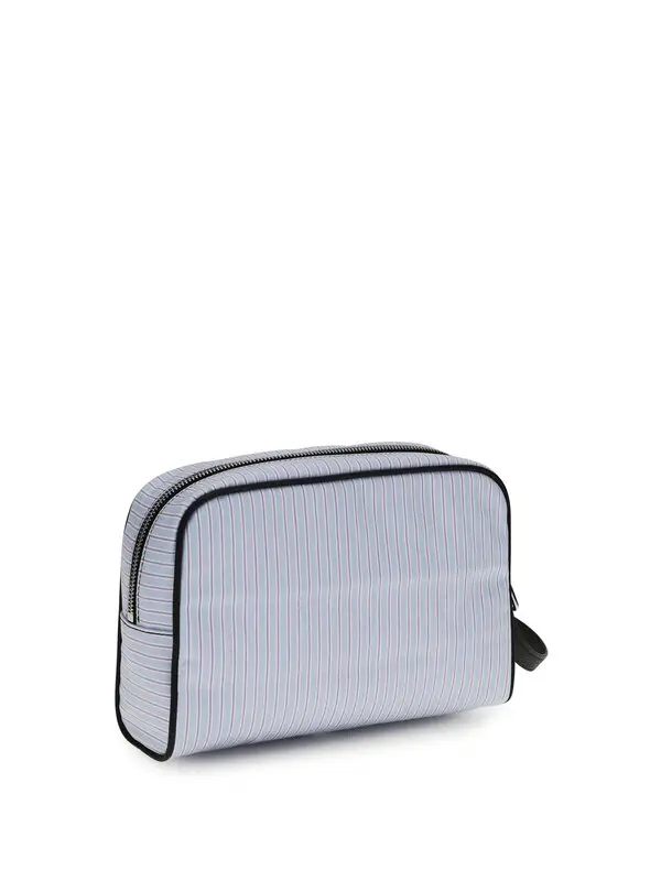 Dolce & Gabbana Striped Poplin And Leather Handbag