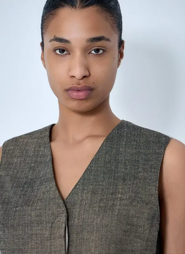 Our Legacy V-neck Sleeveless Waistcoat - Brown