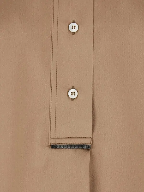 Brunello Cucinelli Silk Blend Blouse - Multicolor