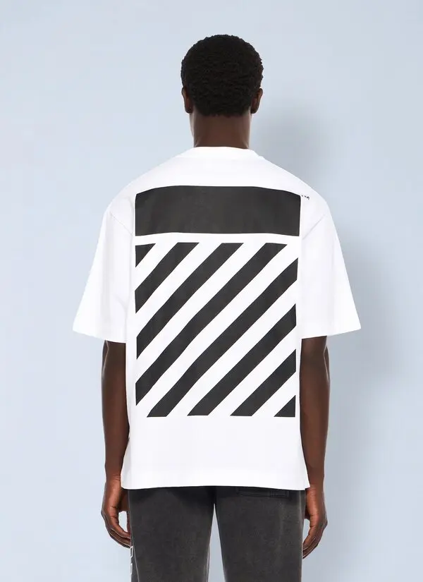 Off-White Flannel Diagonal Skate Logo T-shirt
