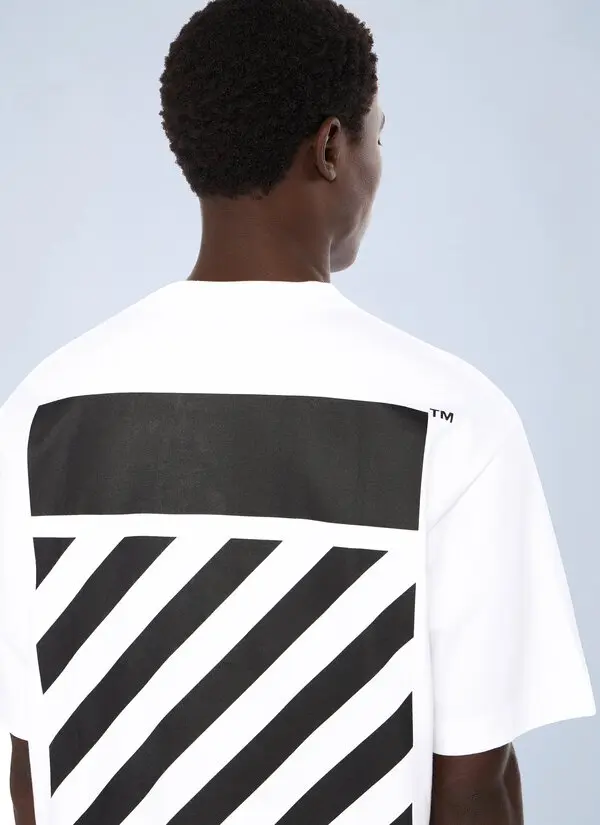 Off-White Flannel Diagonal Skate Logo T-shirt