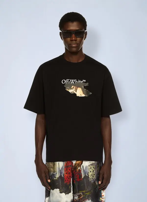 Off-White Paint Arrow Skate Logo T-shirt
