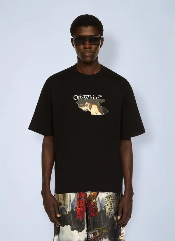 Off-White Paint Arrow Skate Logo T-shirt - Black