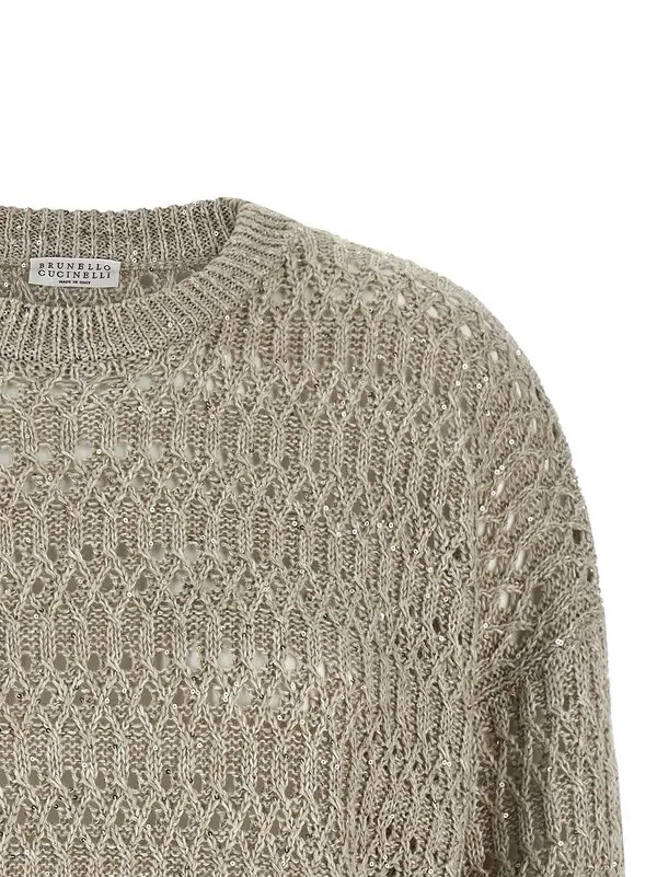 Brunello Cucinelli Dazzling Braids' Sweater