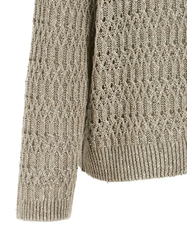 Brunello Cucinelli Dazzling Braids' Sweater