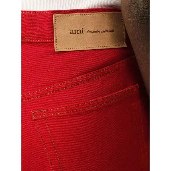 AMI Paris Denim Wide-leg Jeans