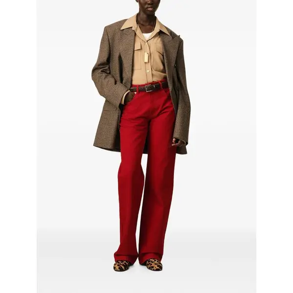 AMI Paris Denim Wide-leg Jeans