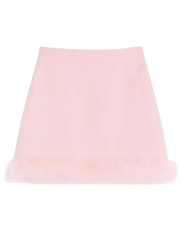Valentino Garavani Miniskirt With Feathers